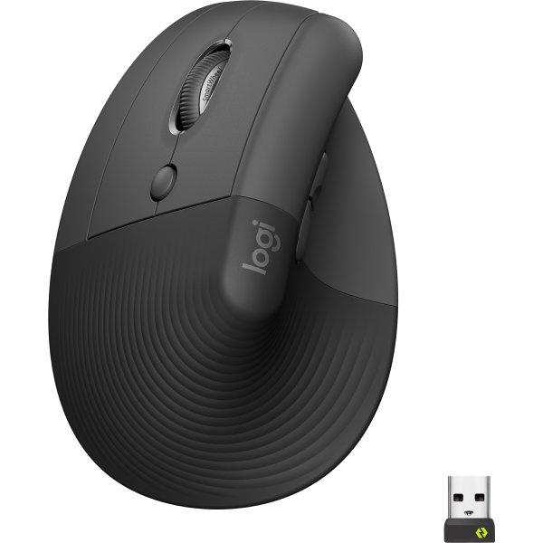 Мышь Logitech Lift Left Vertical Ergonomic Wireless/BT Graphite (910-006474) купить | ELMIR ...