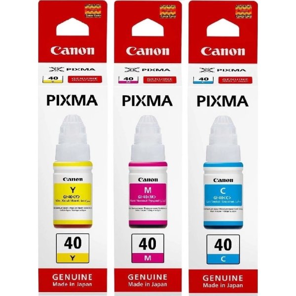 Комплект чорнила Canon GI-40 C/M/Y (SET40C/M/Y) купити | ELMIR - ціна ...