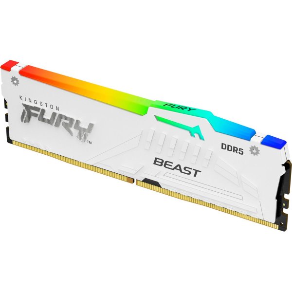 Модуль памяти Kingston Fury DDR5 16GB 5600MHz Beast White RGB (KF556C40BWA-16) купить | ELMIR ...