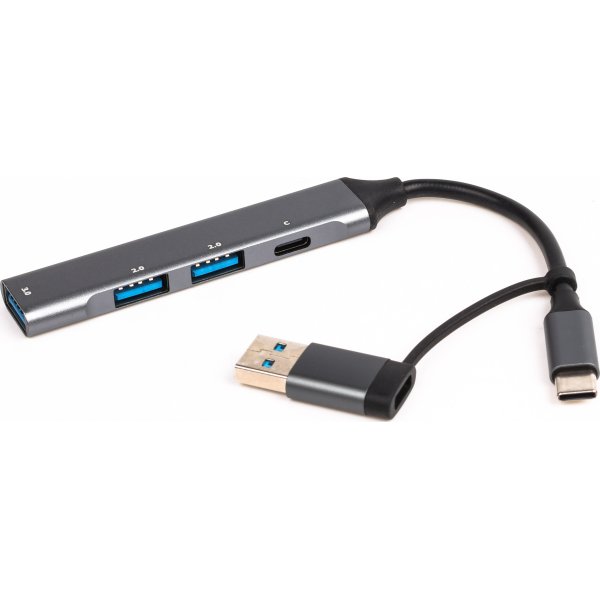 Концентратор USB Type C Maxxter HU3C-4P1CN-01 купити | ELMIR - ціна, відгуки, характеристики