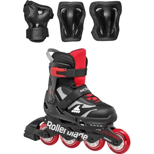 Ролики Роликовые коньки Rollerblade Microblade Combo Black/Red 36.5-40.5 (86B0751550-ND01-36.5 ...