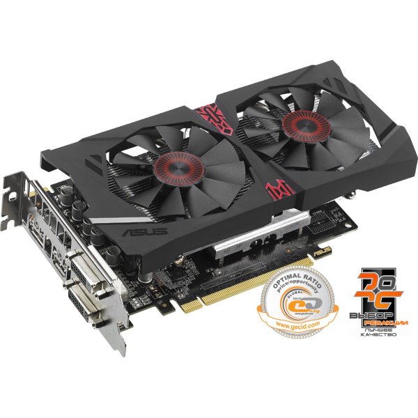 Видеокарта Asus PCI-E Radeon R7 370 4GB DDR5 (ROG-STRIX-R7370-DC2OC ...