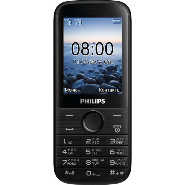 Мобильный телефон Philips Xenium E160 Black купить | ELMIR - цена, отзывы, характеристики