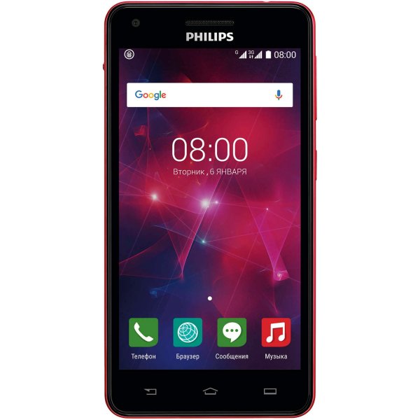 Мобильный телефон Philips Xenium V377 Dual Sim Black/Red купить | ELMIR - цена, отзывы ...