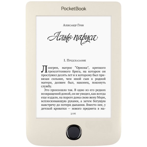 Электронная книга Pocketbook 615 (2) Basic Plus Beige (PB615-2-F ...