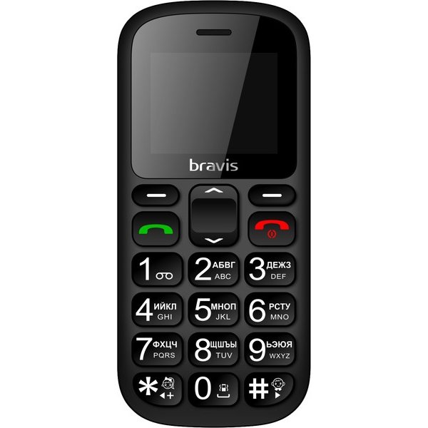 Мобильный телефон Bravis C181 Senior Dual Sim Black купить | ELMIR - цена, отзывы, характеристики