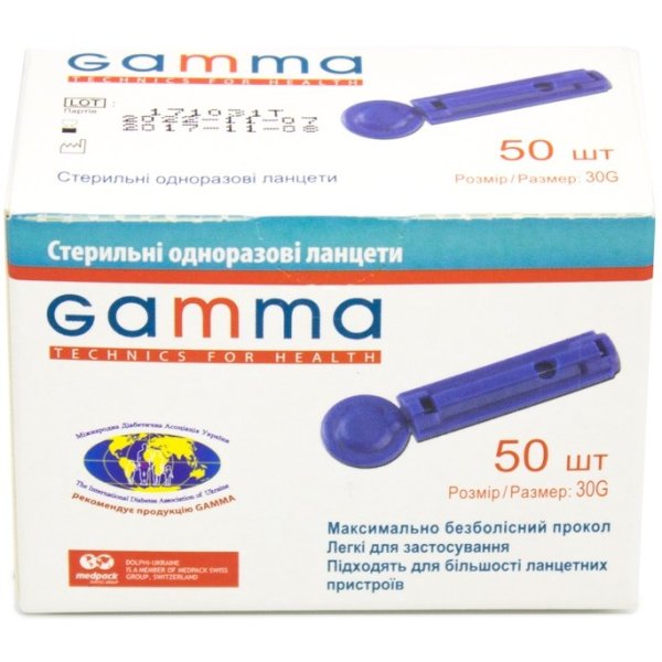 Ланцеты Gamma 50 шт. (LGamma 50) купить | ELMIR - цена, отзывы ...