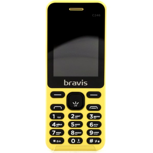 Мобильный телефон Bravis C246 Fruit Dual Sim Yellow купить | ELMIR - цена, отзывы, характеристики